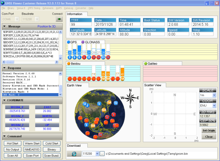 GNSS_Viewer_GPS_BD - ClickedyClick