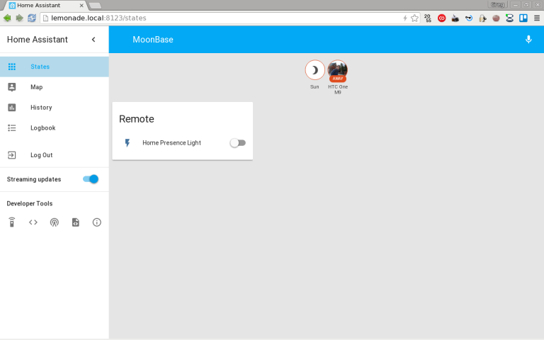 Home Assistant Interface - ClickedyClick