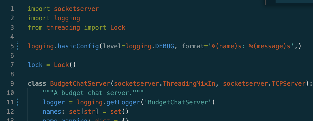 Programming challenge: Protohackers 3 - ClickedyClick